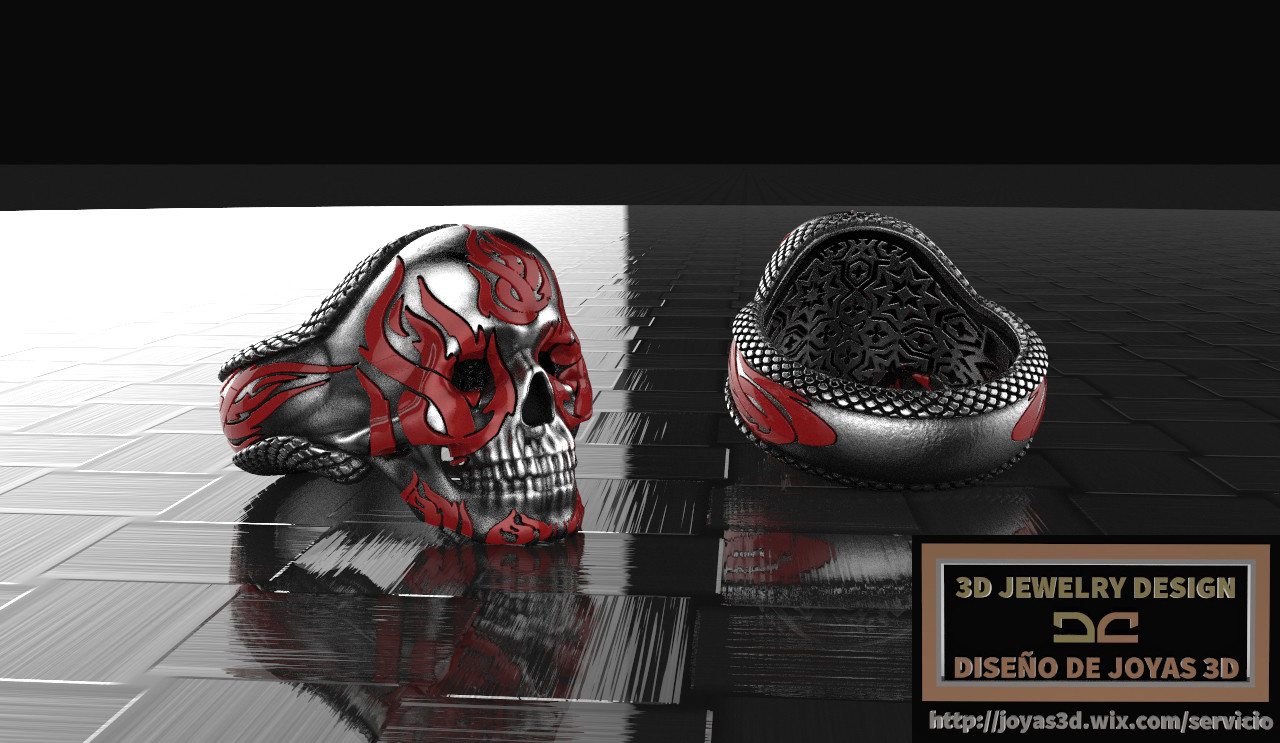 ArtStation - Skull ring