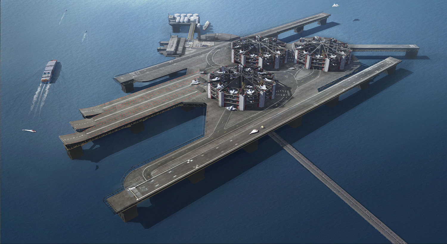 ArtStation - Offshore Airport