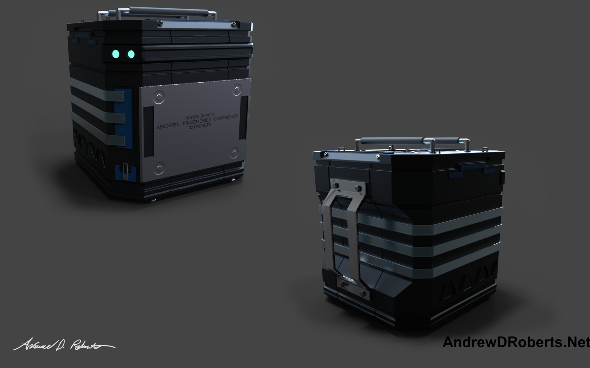 ArtStation - Sci Fi Rations Crate