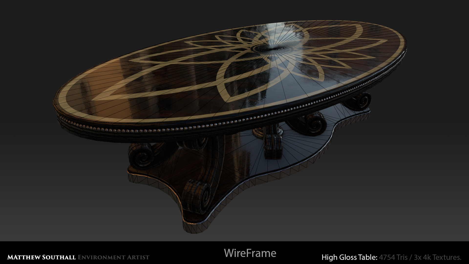 Matthew Southall - Glass Table - Rendered in Quixel Suite