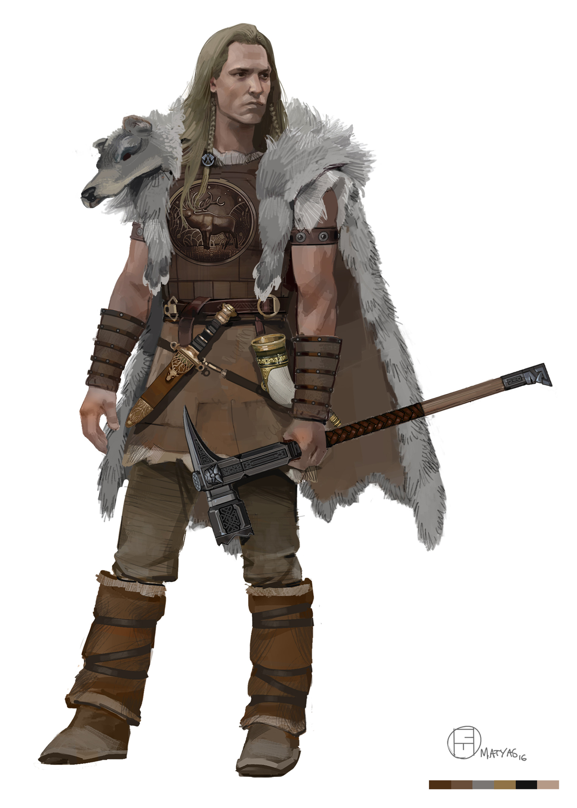 Brian Matyas - D&D's Wulfgar Design sheets