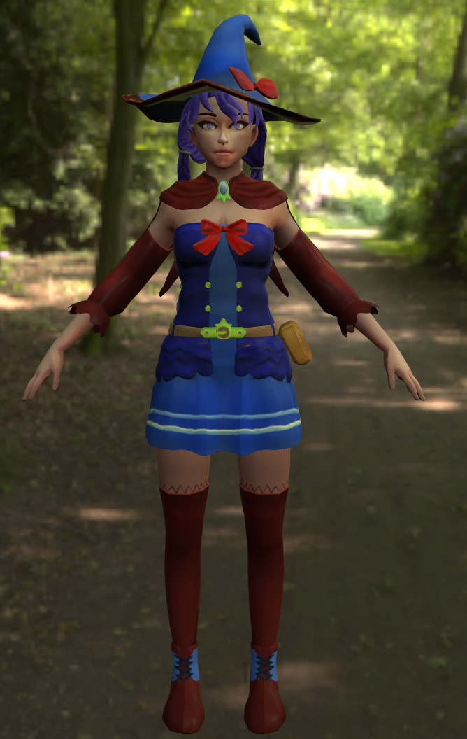 ArtStation - Witch Handpainted single material