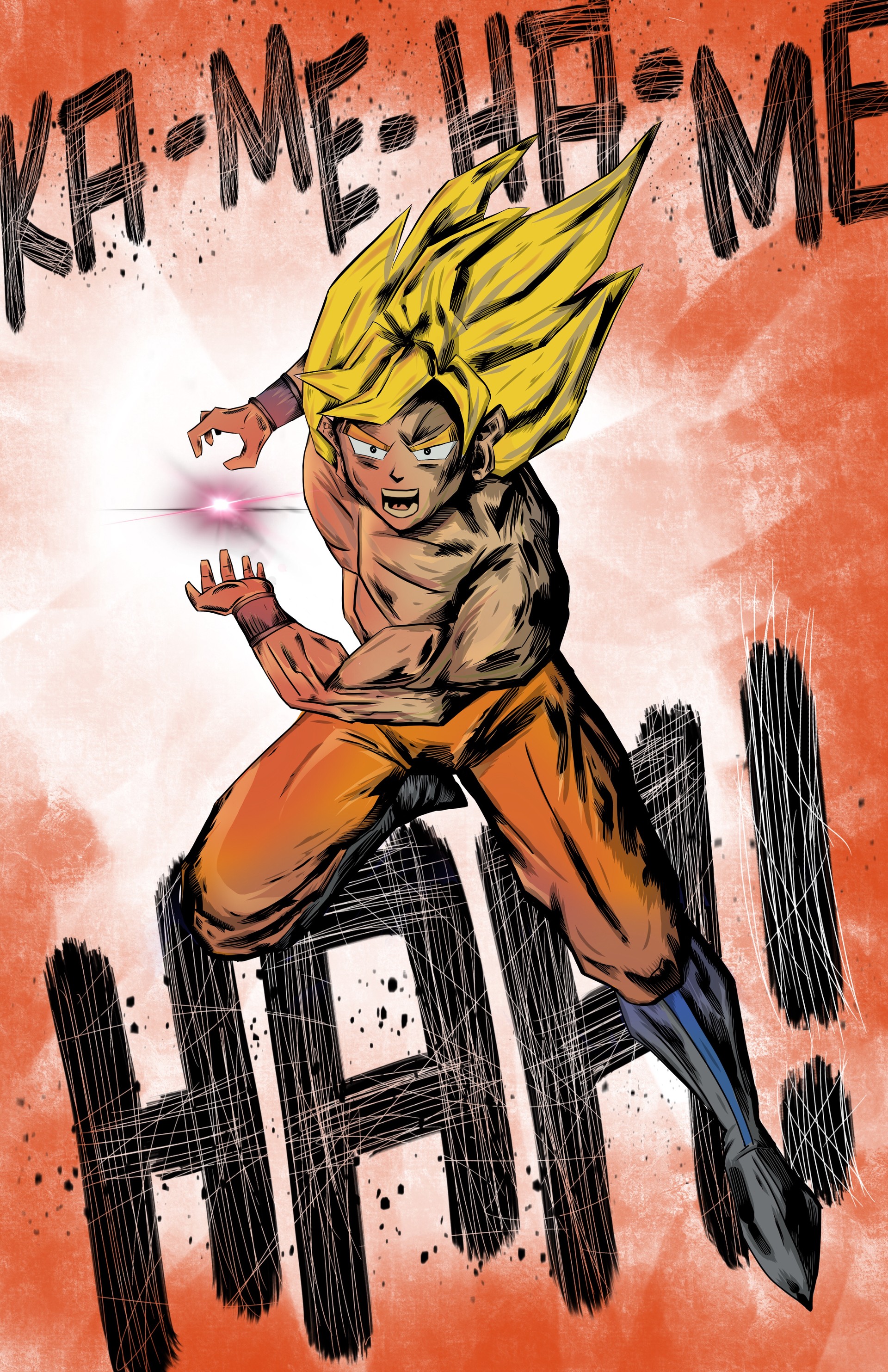 ArtStation - Dragon Ball Z Super Saiyan Goku