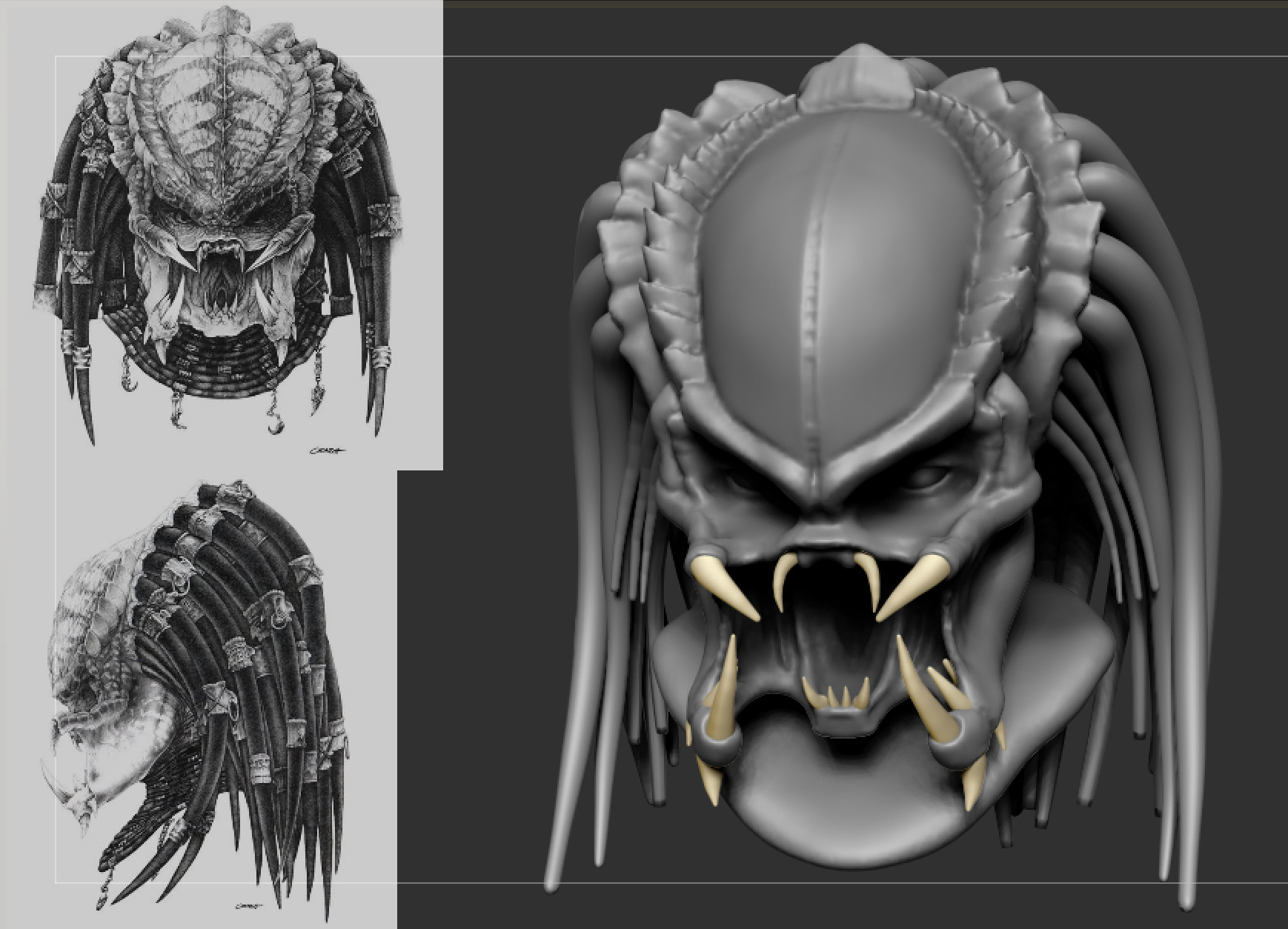 ArtStation - Yautja (Predator) wip