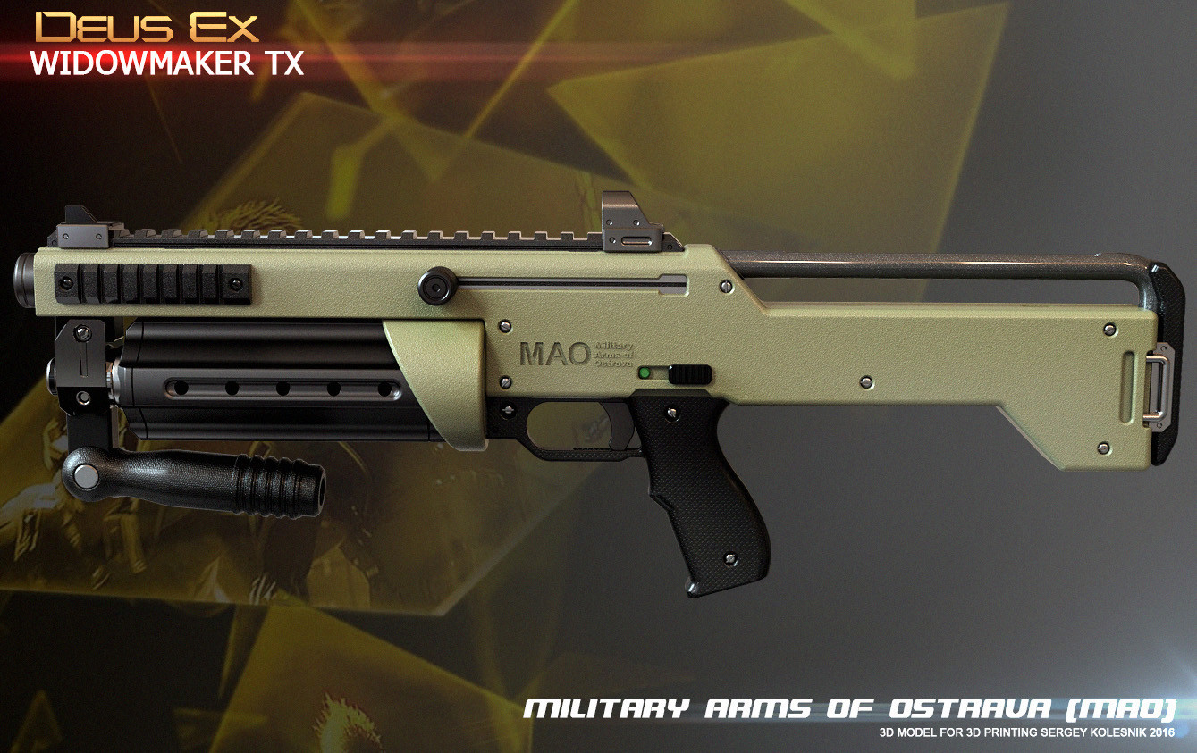 ArtStation - Widowmaker TX Deus Ex 3D print model