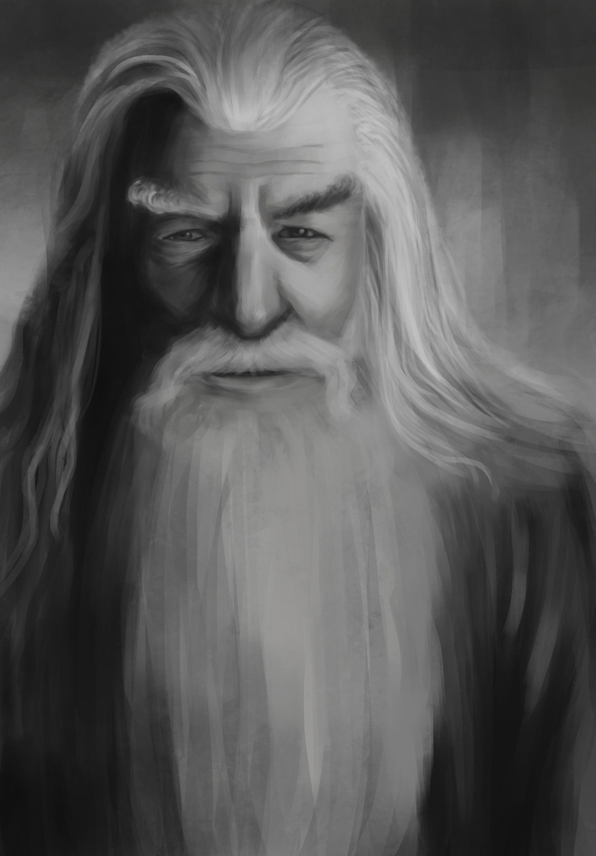 ArtStation - Study,Gandalf Portrait