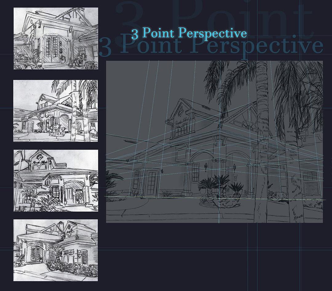 ArtStation - A Study in 3 Point Perspective