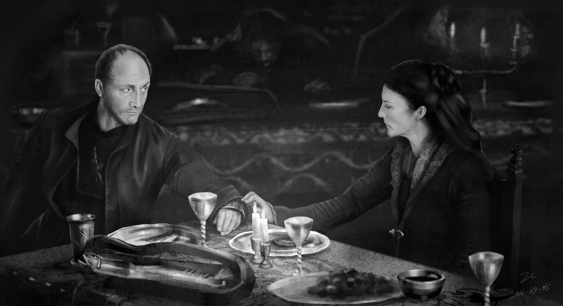 ArtStation - GOT red wedding