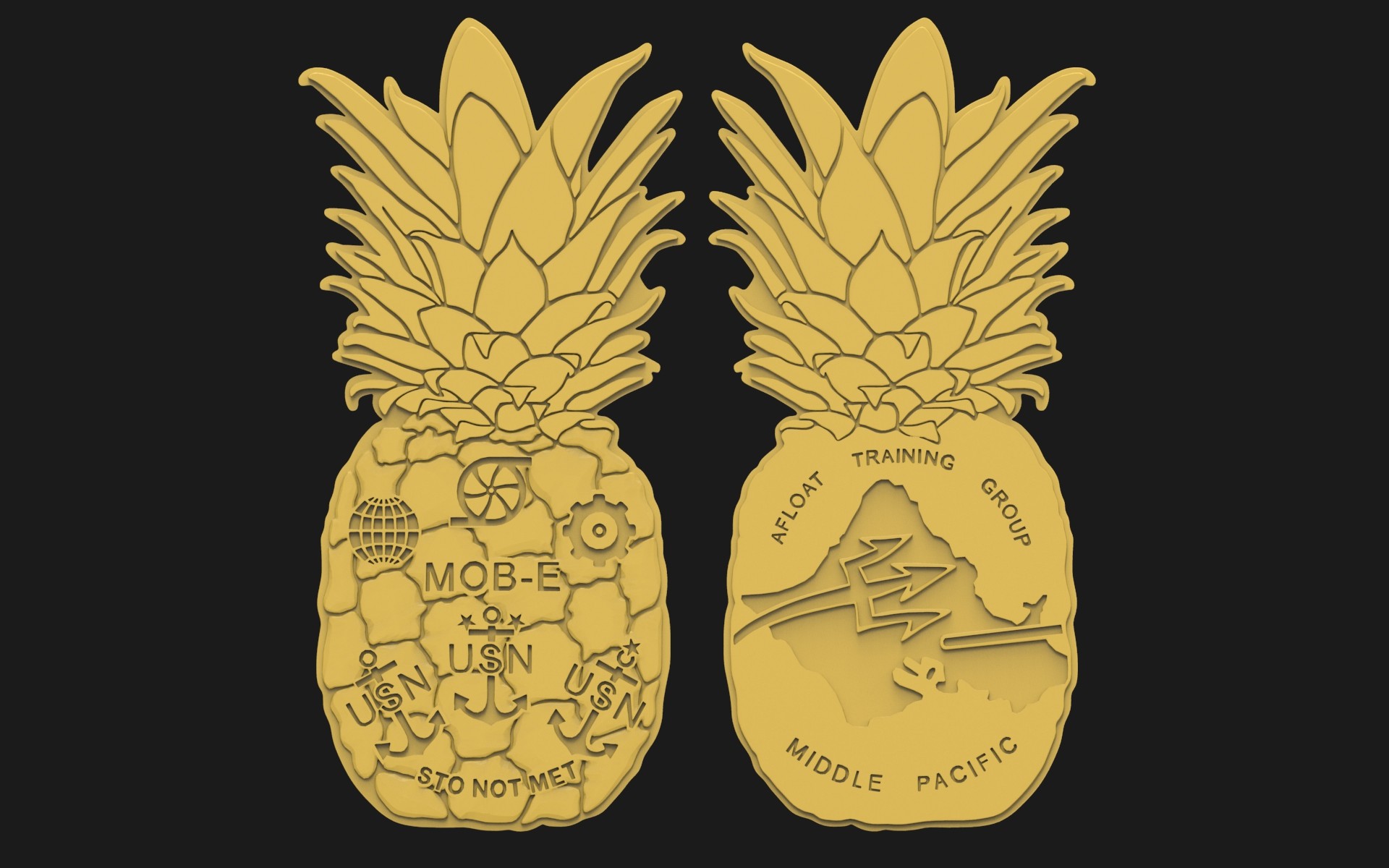 SteelWolf - "Challenge Coin" - model for 3D printing