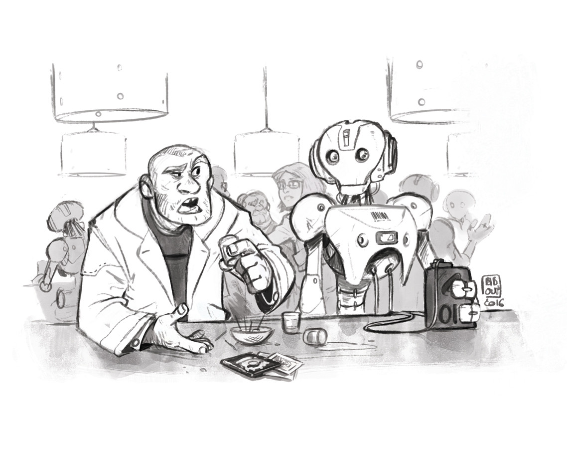 "biboun" Christophe Fossard - Daily sketch - session #1