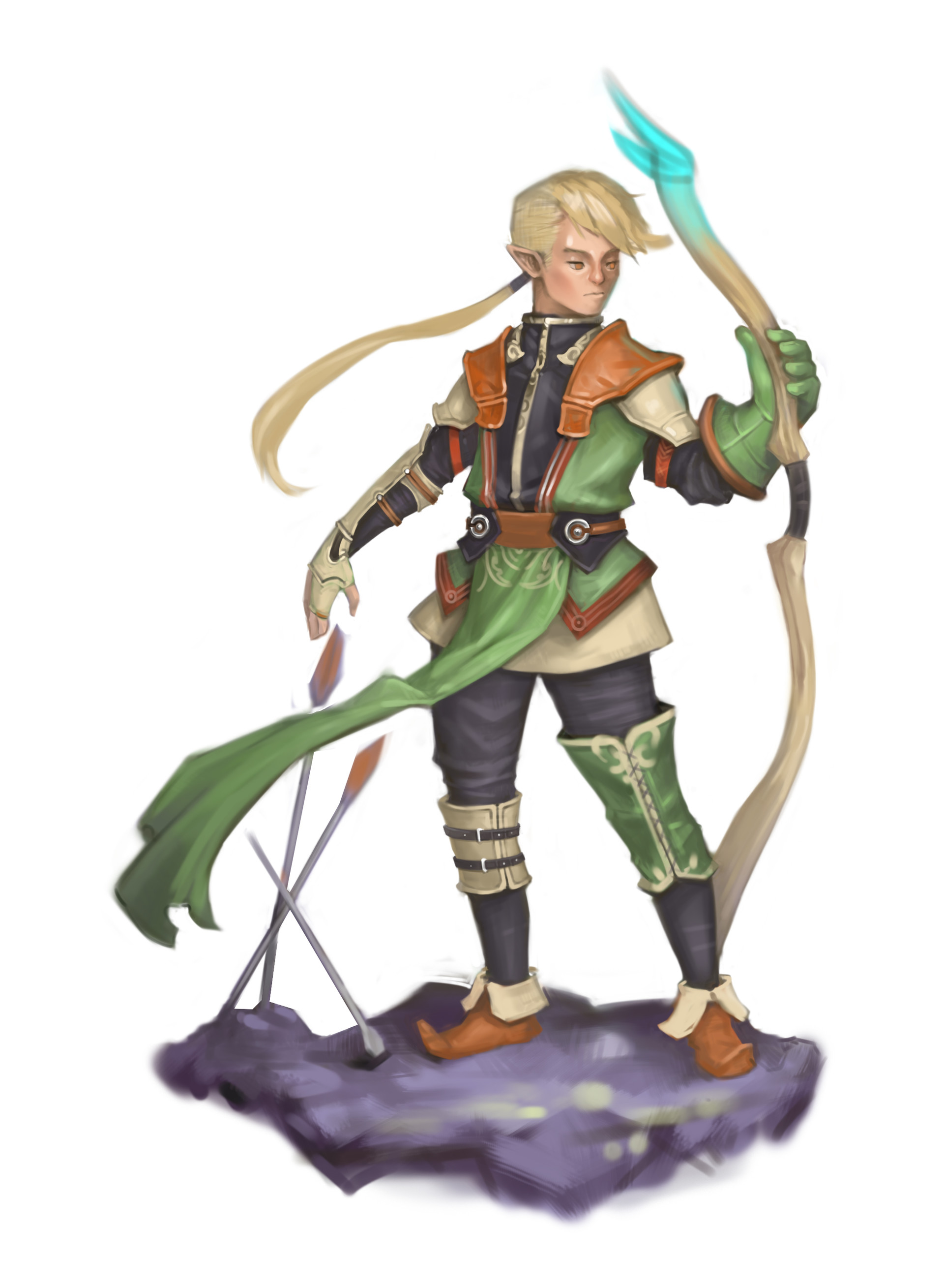 ArtStation - [Practice] Robin, elven archer