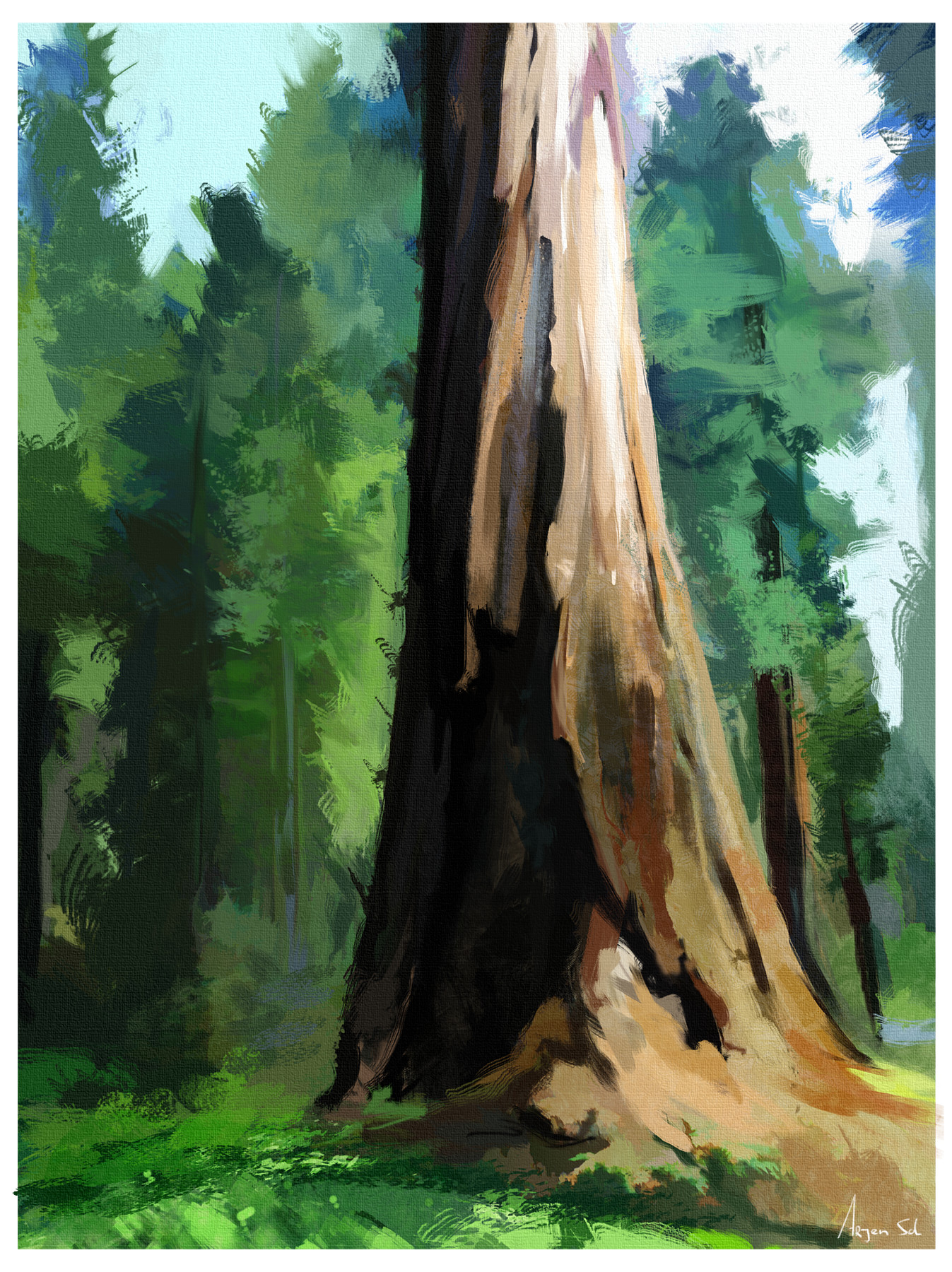 ArtStation - Sequoia Tree
