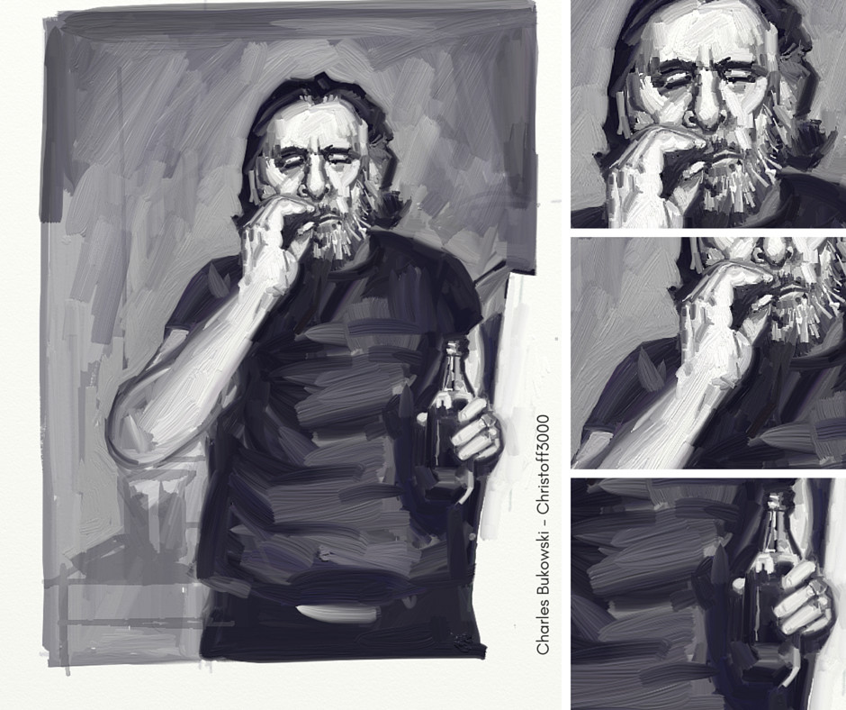 Chris Davies - Portrait of Charles Bukowski