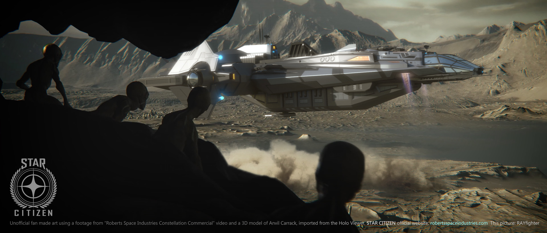 Rastislav Palugyay - Star Citizen fan art - CARRACK session