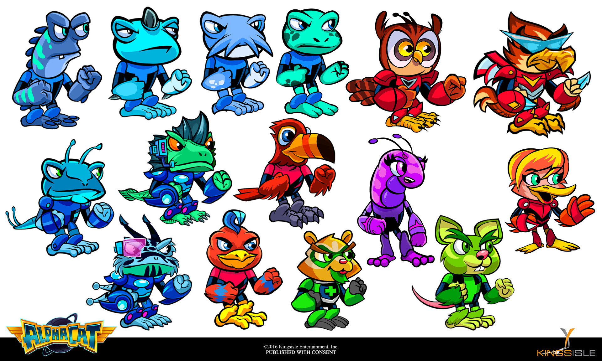 Kevin T. Chin - AlphaCat - Character Designs