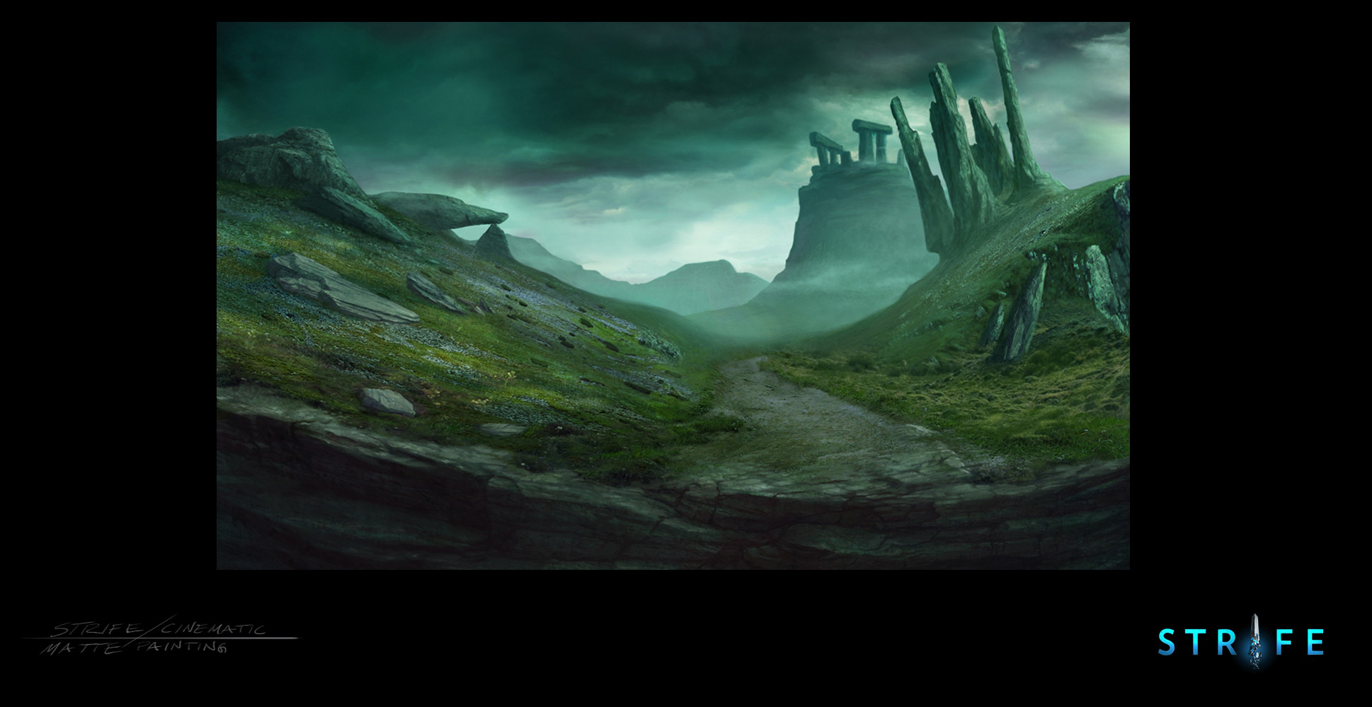 Bruce Glidewell - Strife cinematic/ matte painting