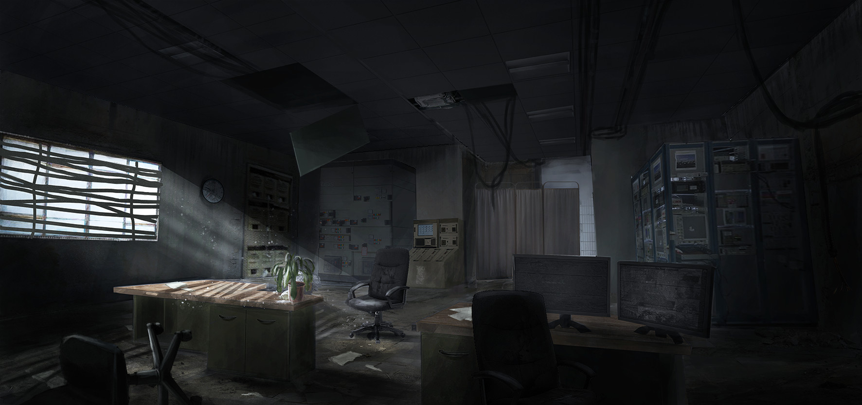 ArtStation - Abandoned Control Room