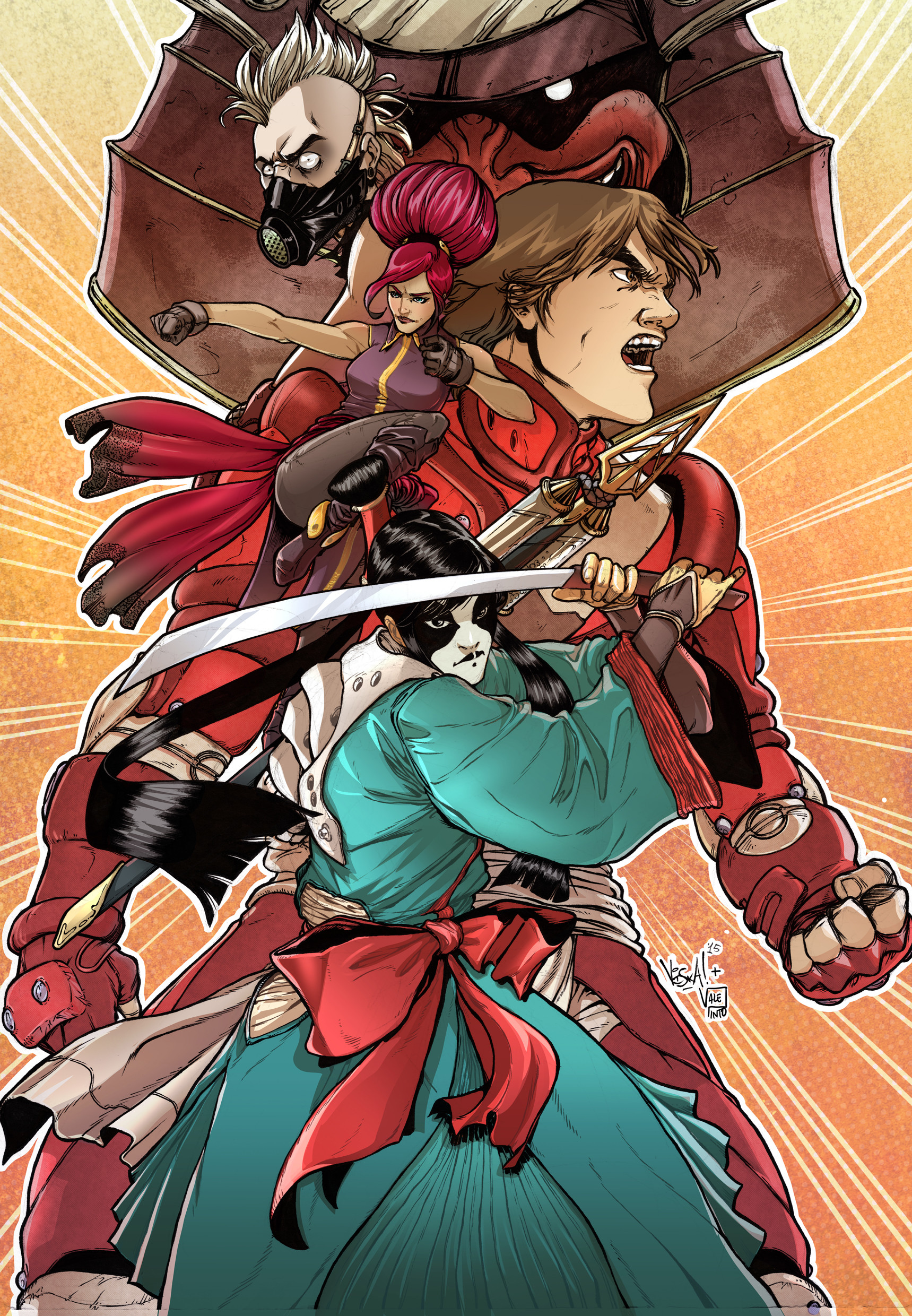 ArtStation - Kabuki Promo Poster Art Colors