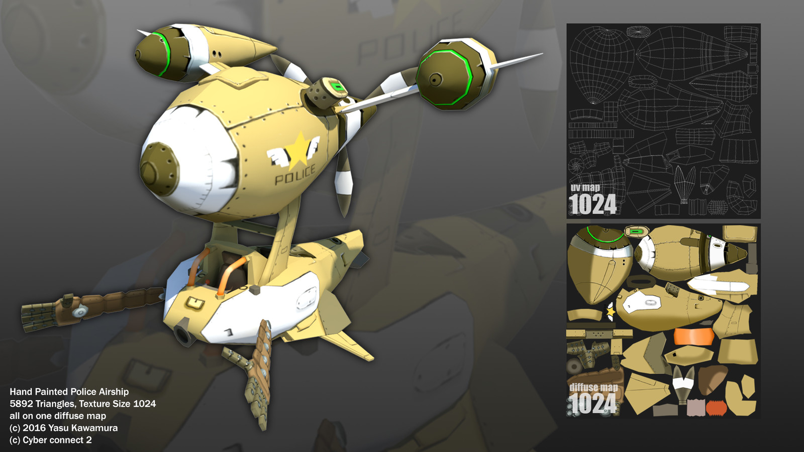 Yasu Kawamura - SOLATOROBO police airship