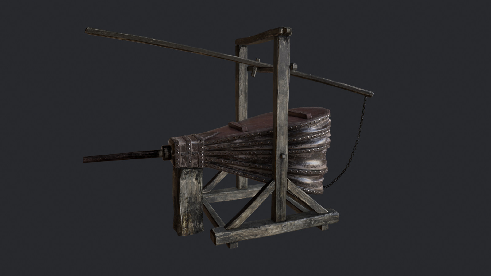 Natiq Aghayev - Medieval Bellows. Model and PBR materials