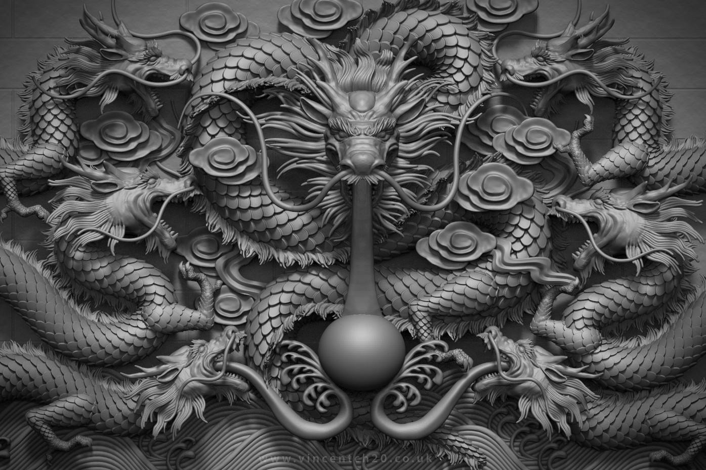 ArtStation - Dragon Wall