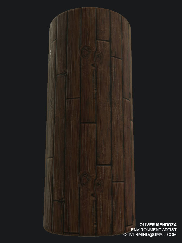 ArtStation - Procedural wood planks texture