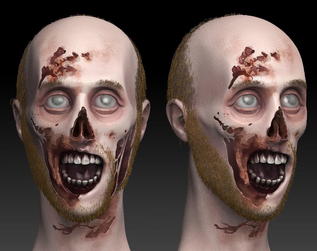 zombie face texture