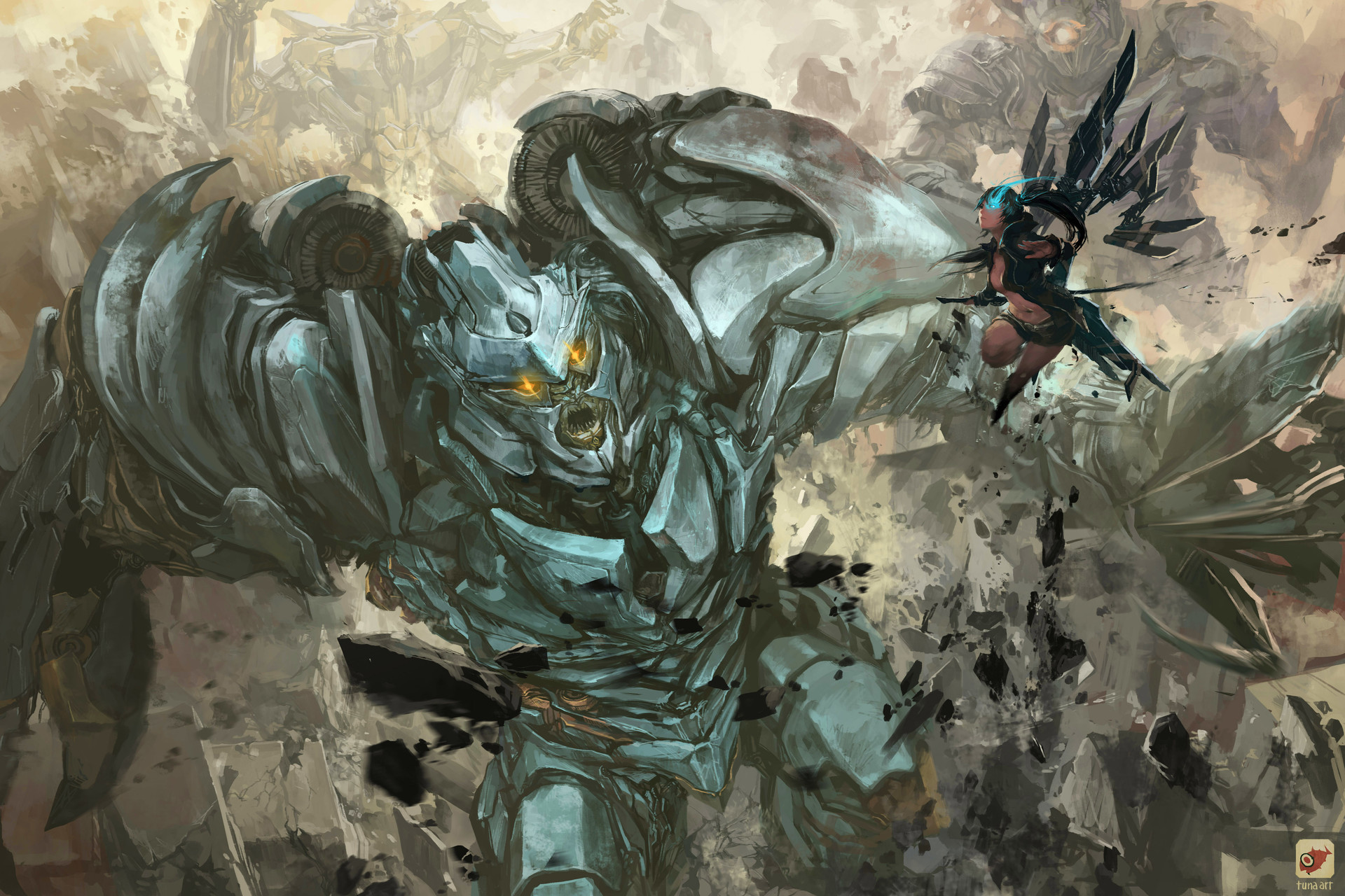 ArtStation - BRS vs Megatron - Crossover