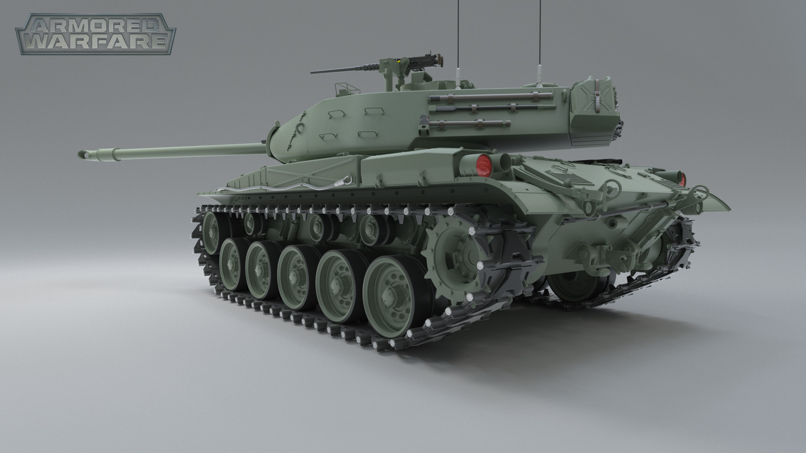 Jason Lewis - M41 Walker Bulldog Light Tank - High Poly
