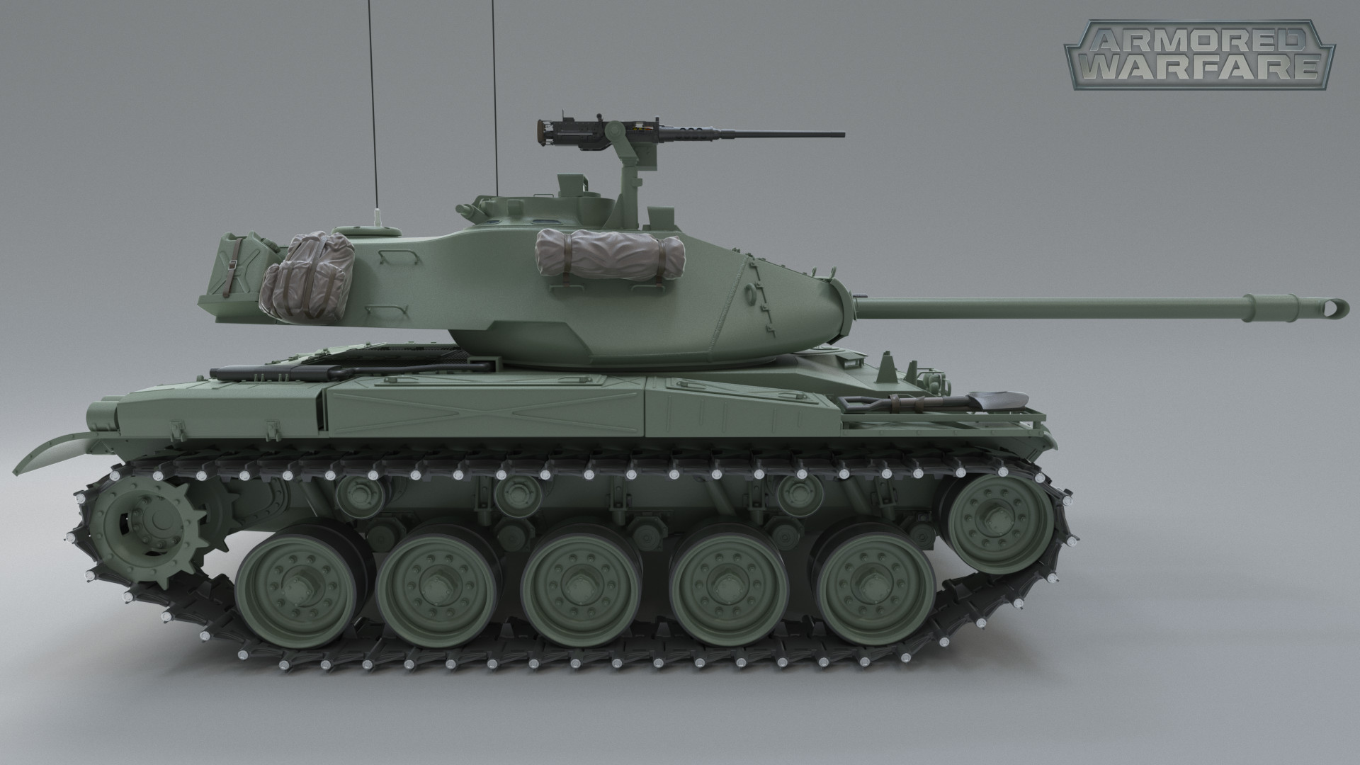 Jason Lewis - M41 Walker Bulldog Light Tank - High Poly