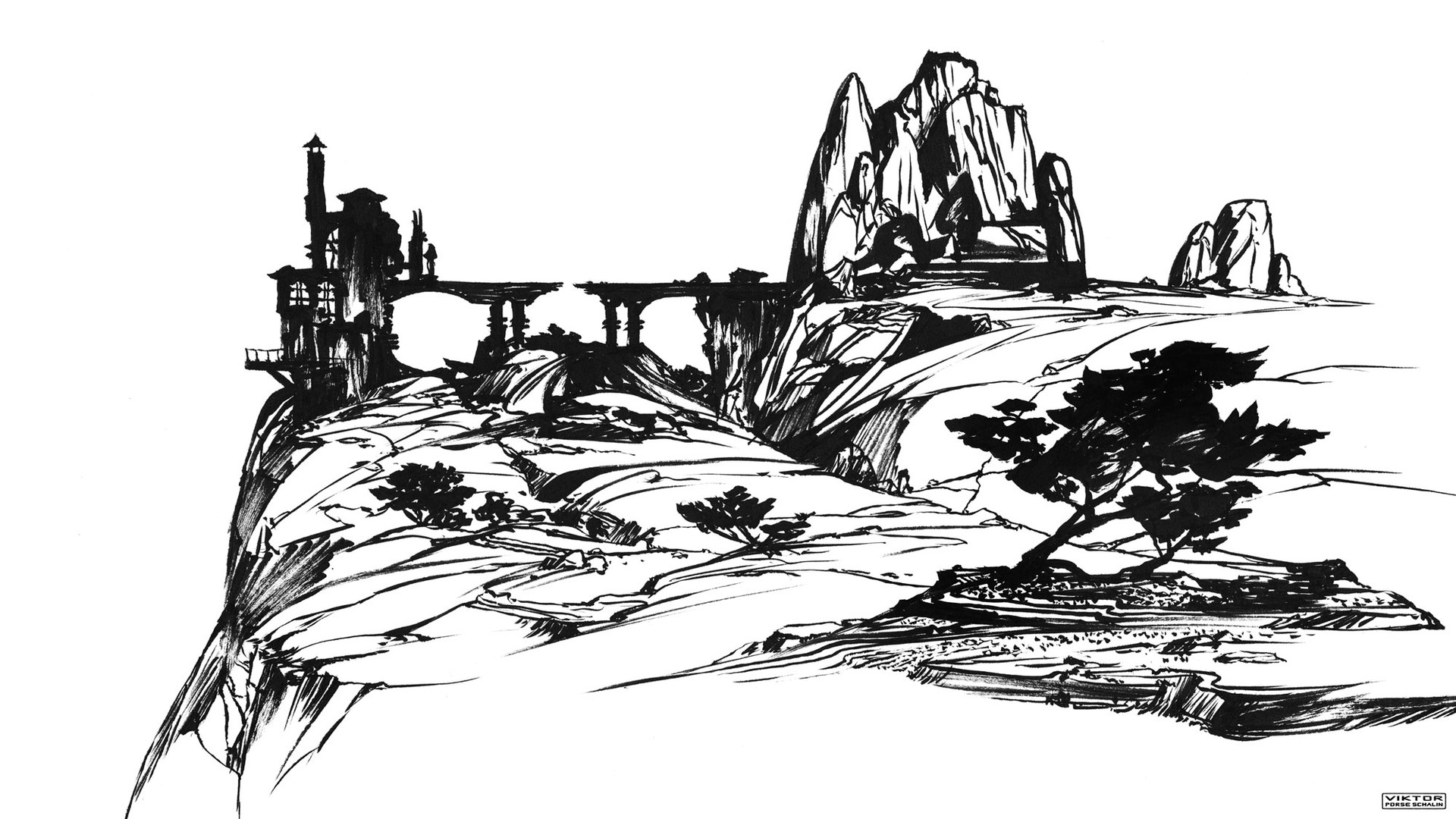 ArtStation - Environment sketch 1