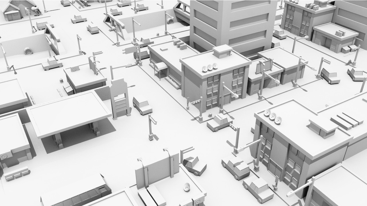 ArtStation - TimeLapse3D - Town - Final Render