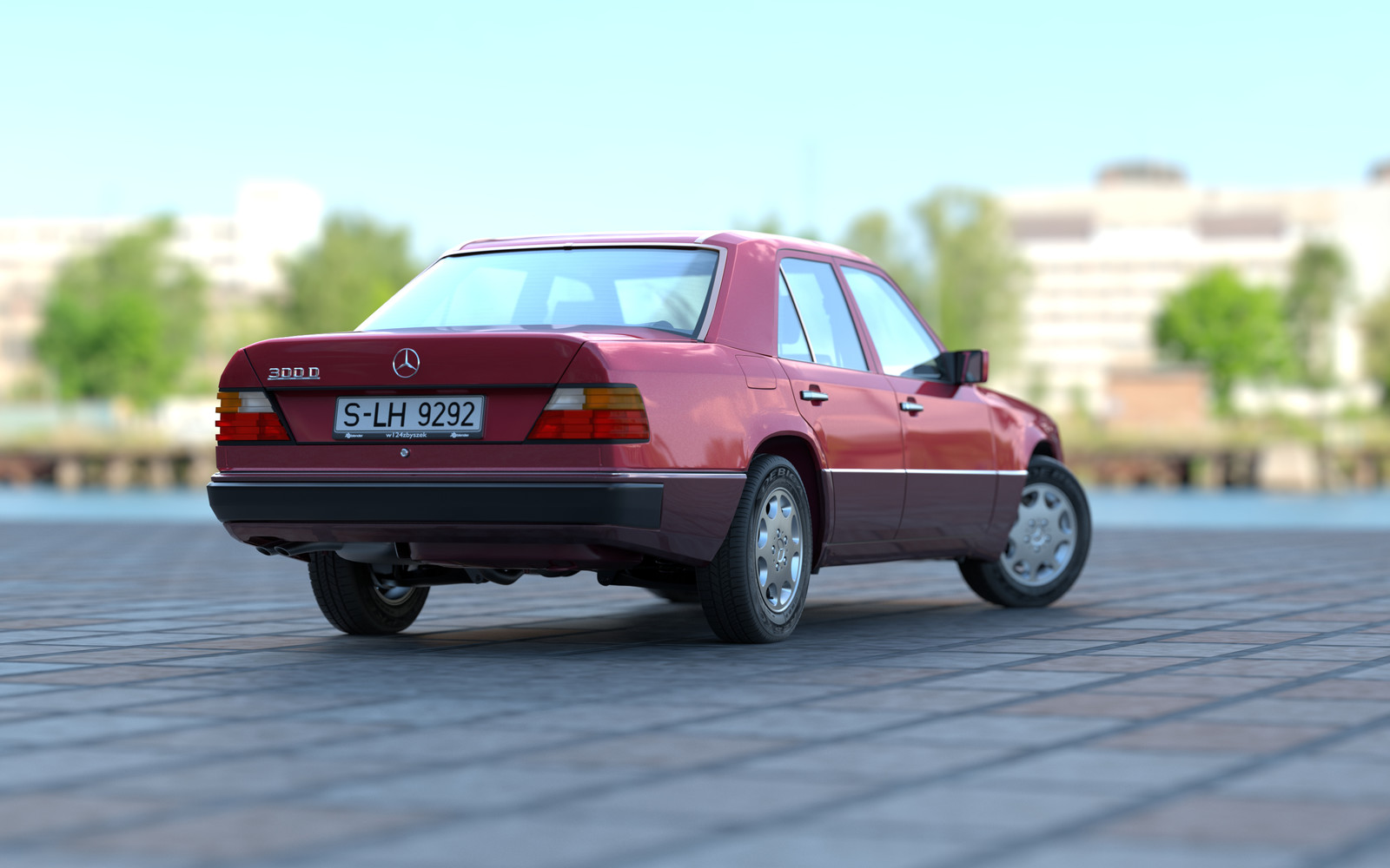 Zbyszek W124 - Mercedes-Benz W124 300D 3D model 1992