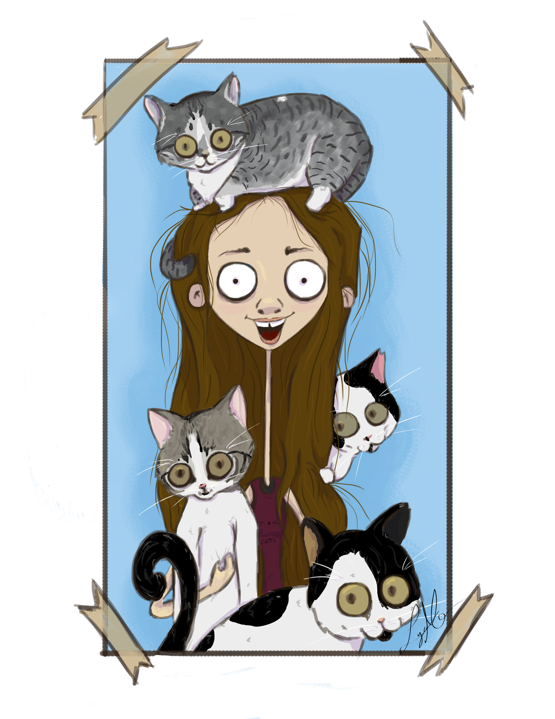 ArtStation - Crazy Cats Lady