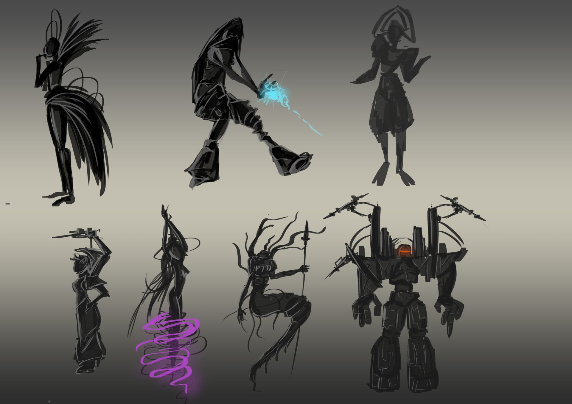 Annie Groth - Character concept thumbnails
