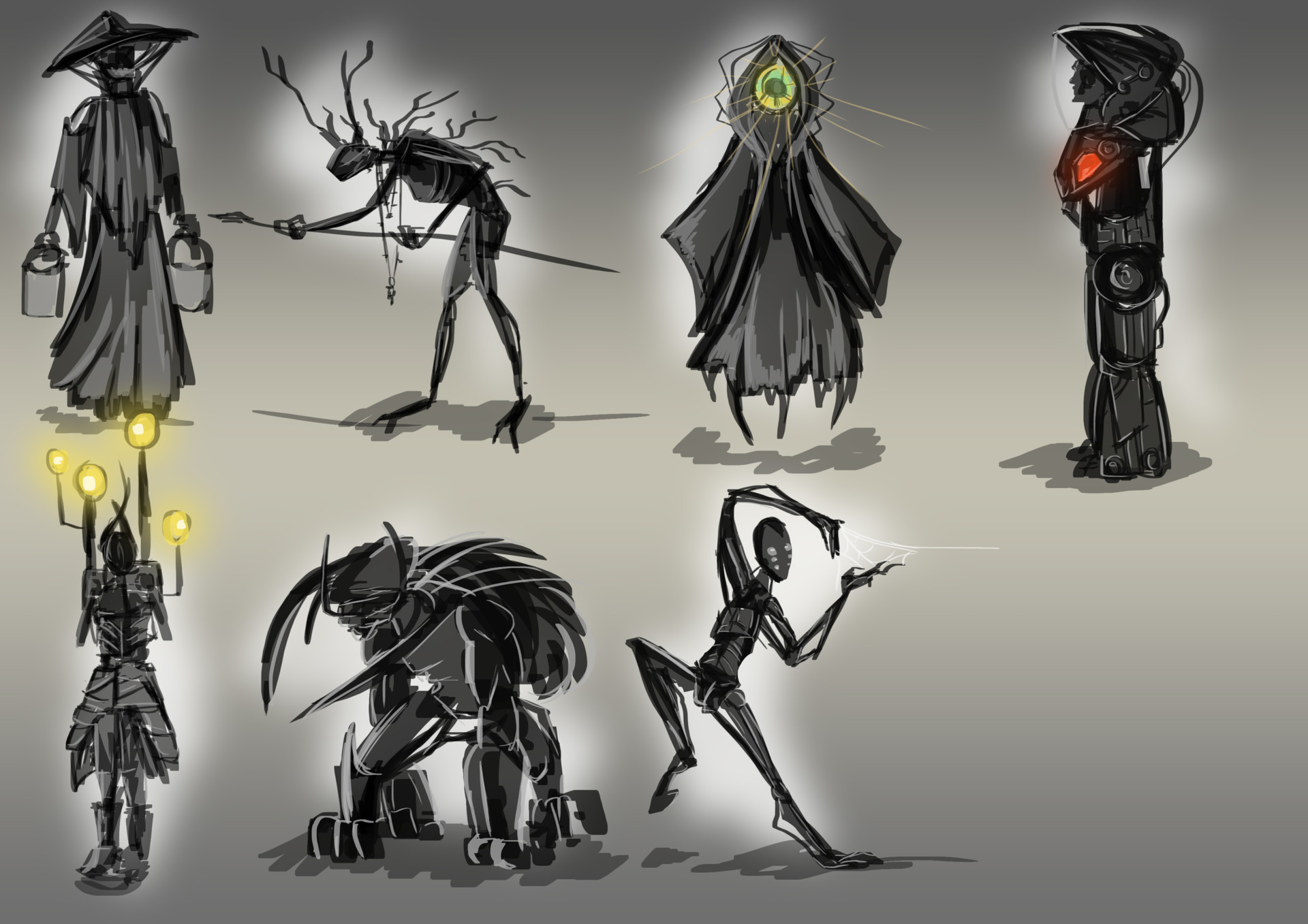 Annie Groth - Character concept thumbnails