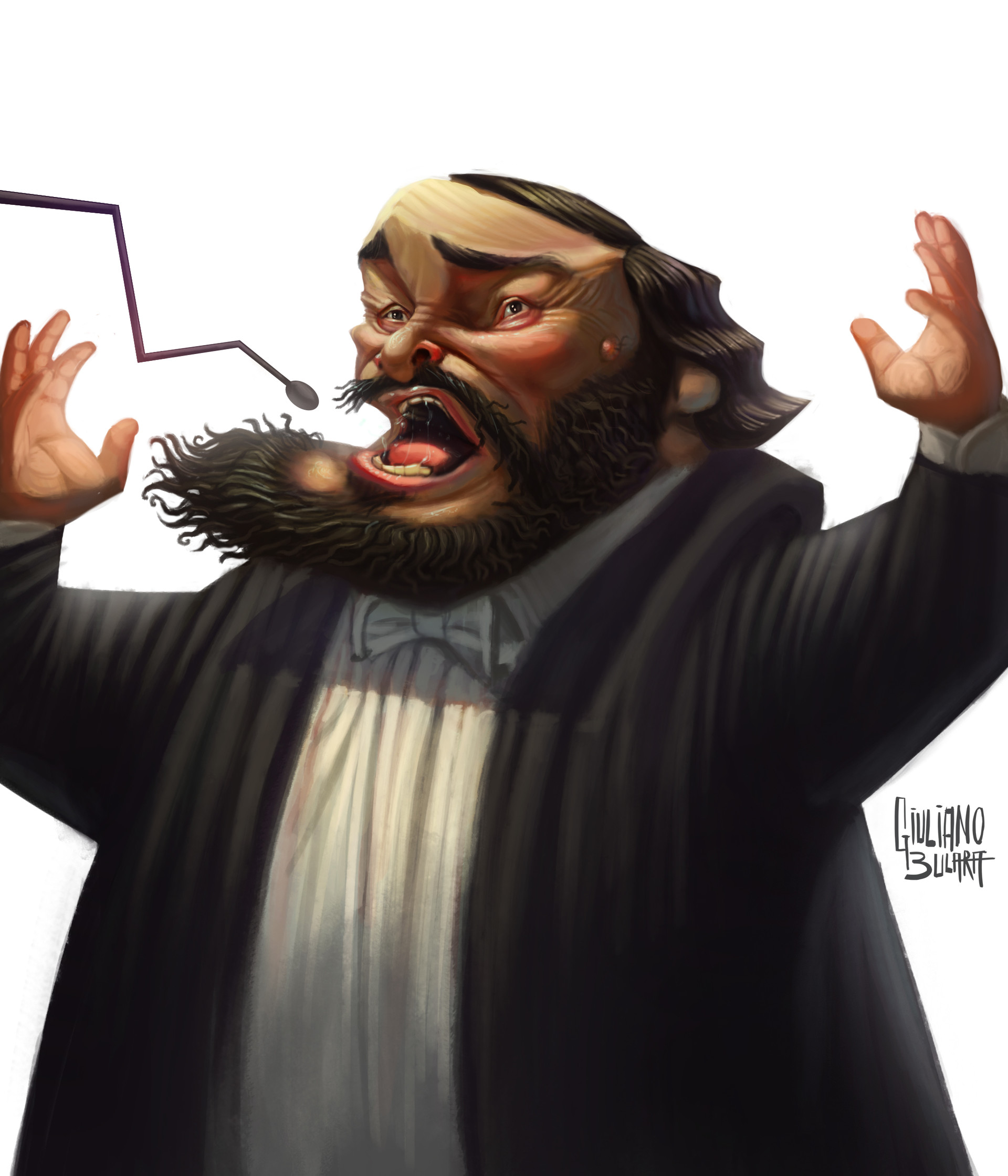 ArtStation - Luciano Pavarotti
