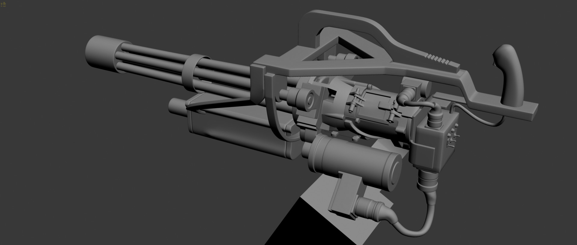 handheld minigun predator