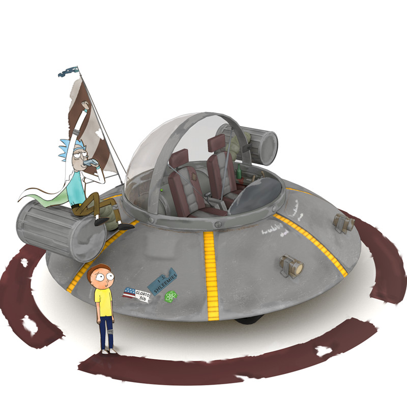 ArtStation - Rick and Morty, Radovan Holovsky