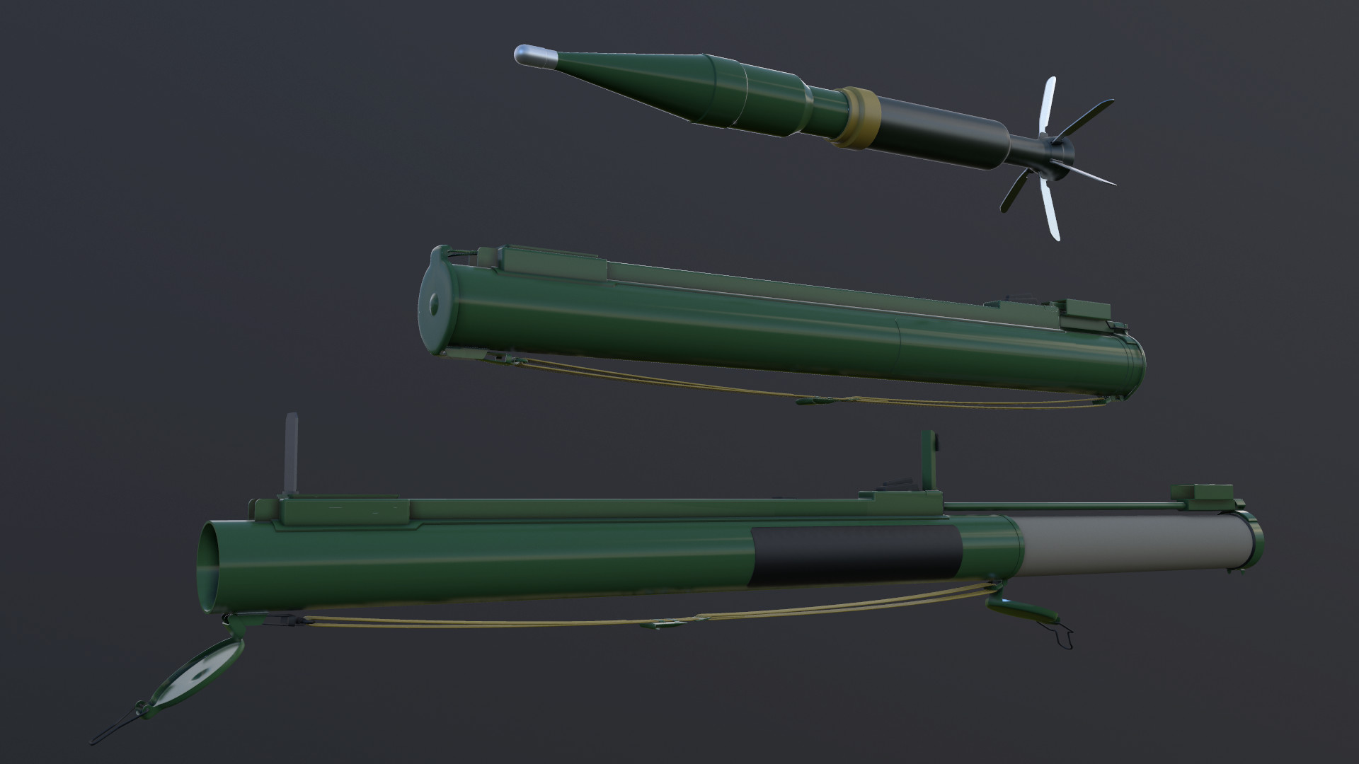 ArtStation - M80 Zolja & M57/M2 mortar (wip)