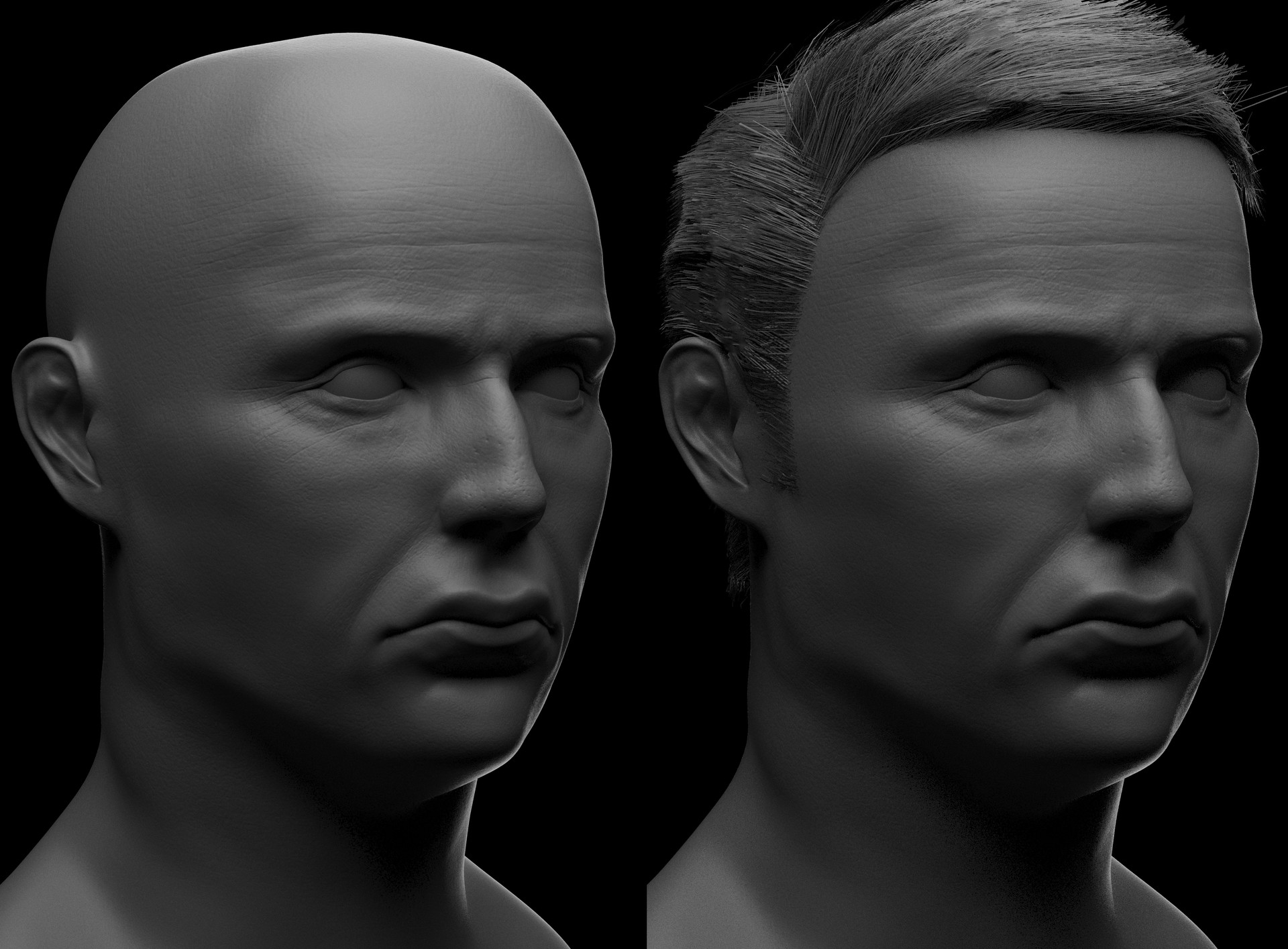 ArtStation - Mads Mikkelsen Likeness sculpt