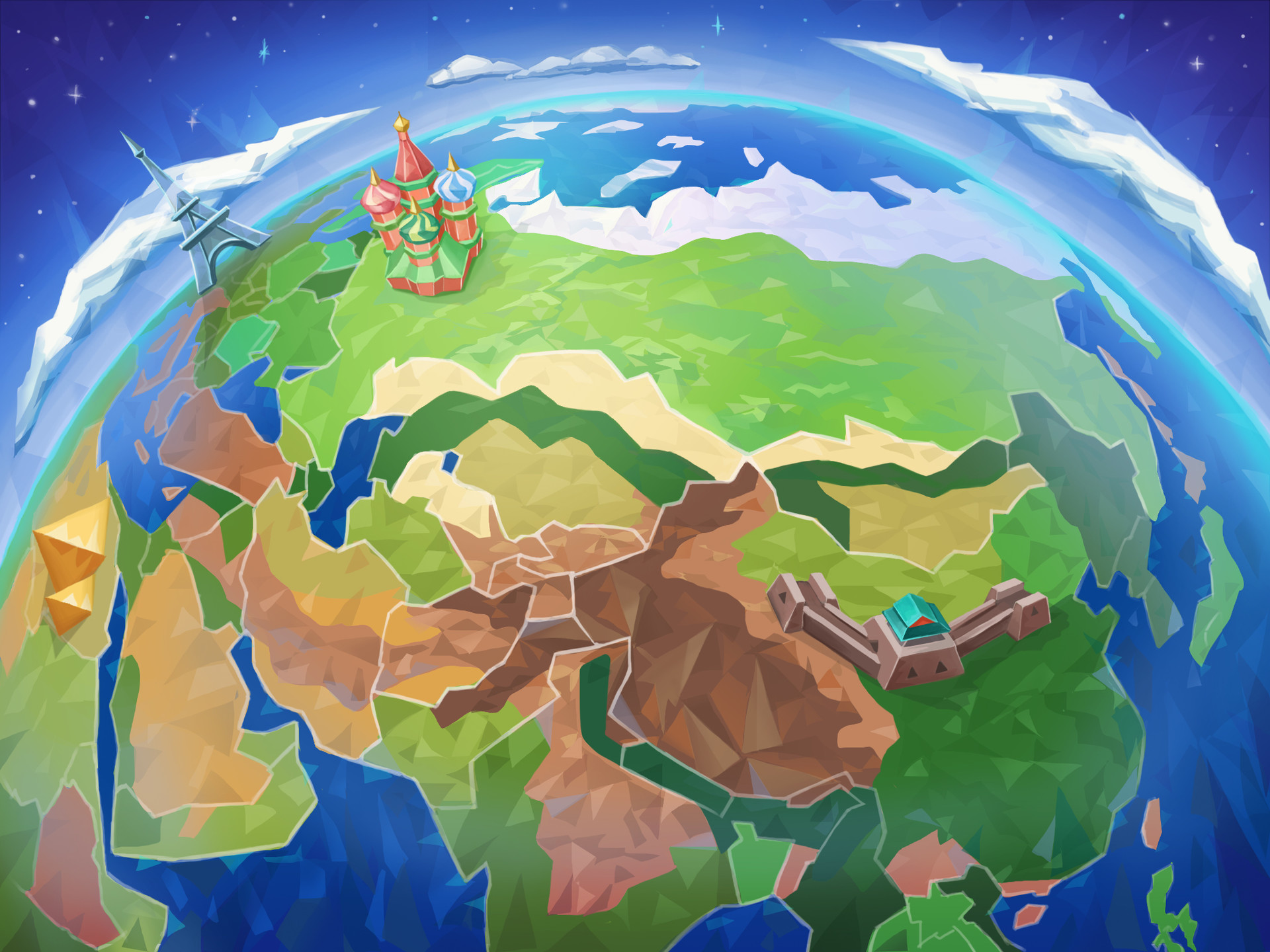 Yulia Starkova - Earth in space for game