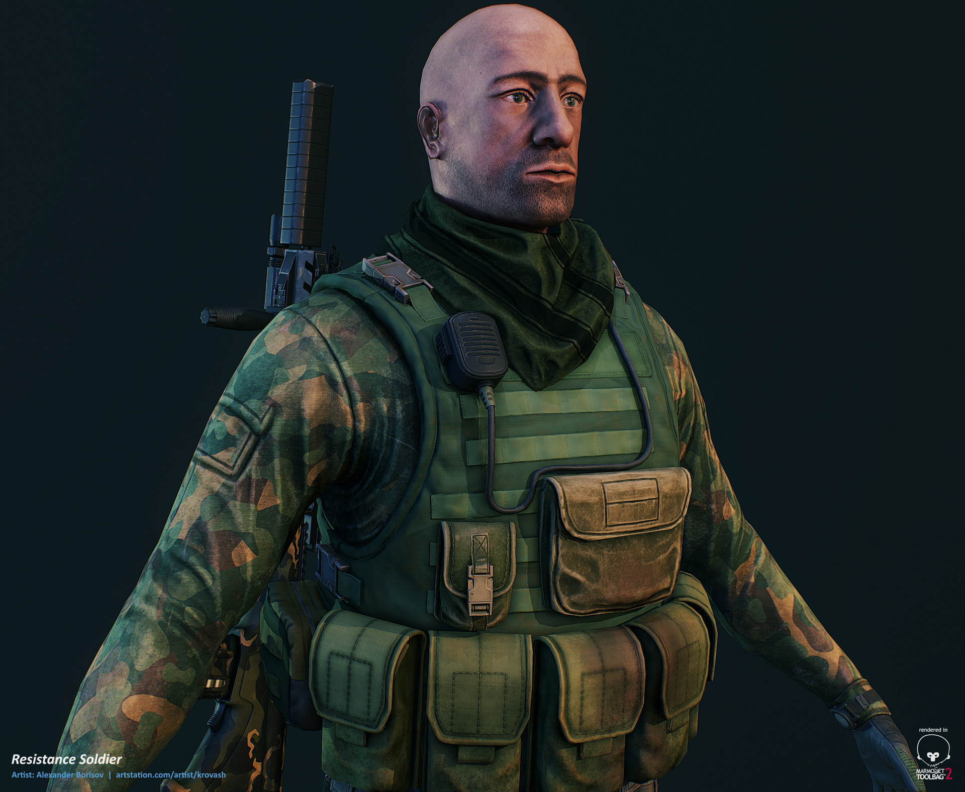 ArtStation - Resistance Soldier Lowpoly