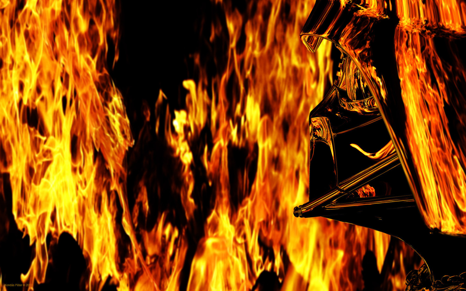 Péter Kondás - Darth Vader in fire