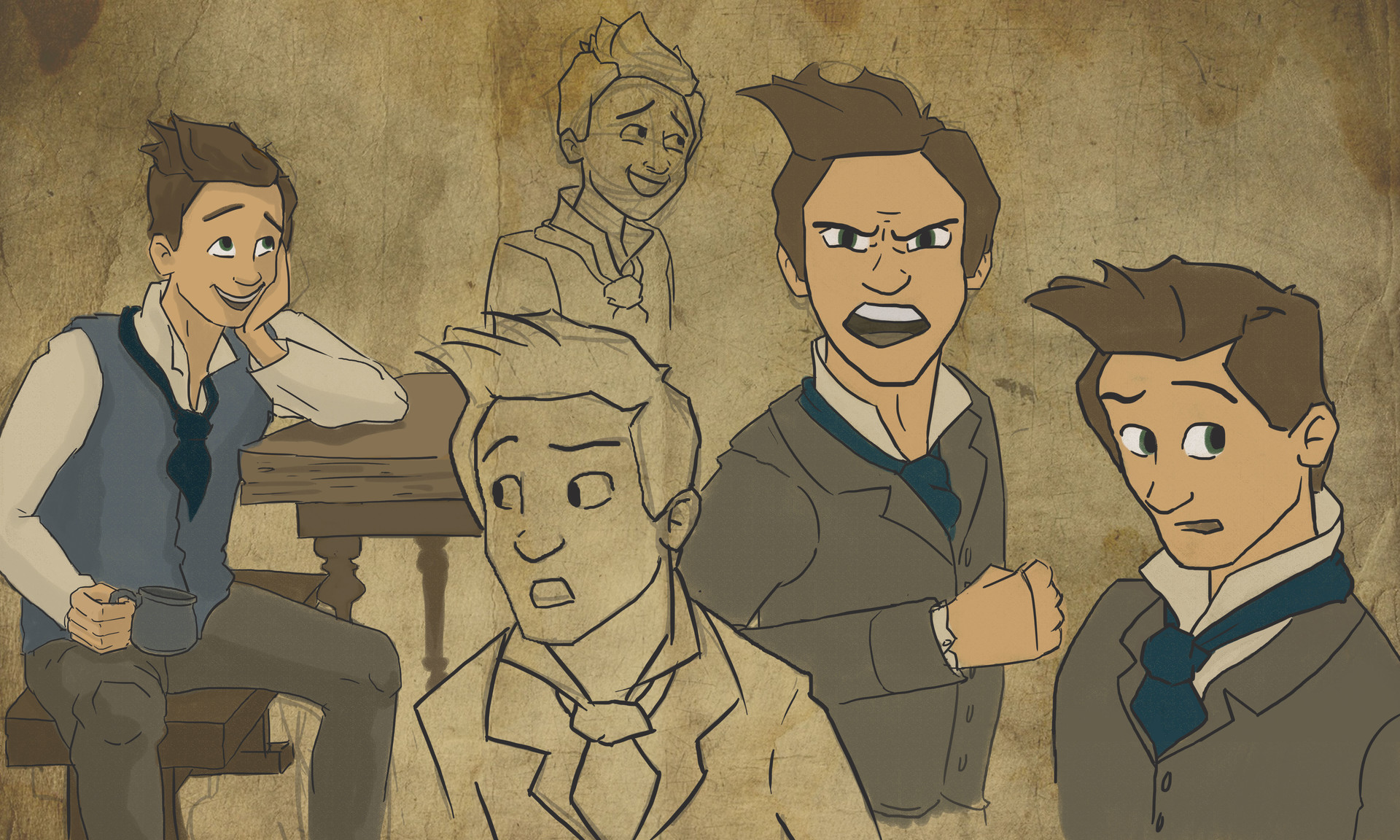 ArtStation - Visual Development for Les Miserables character design