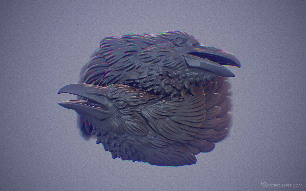 ArtStation - Two ravens ring