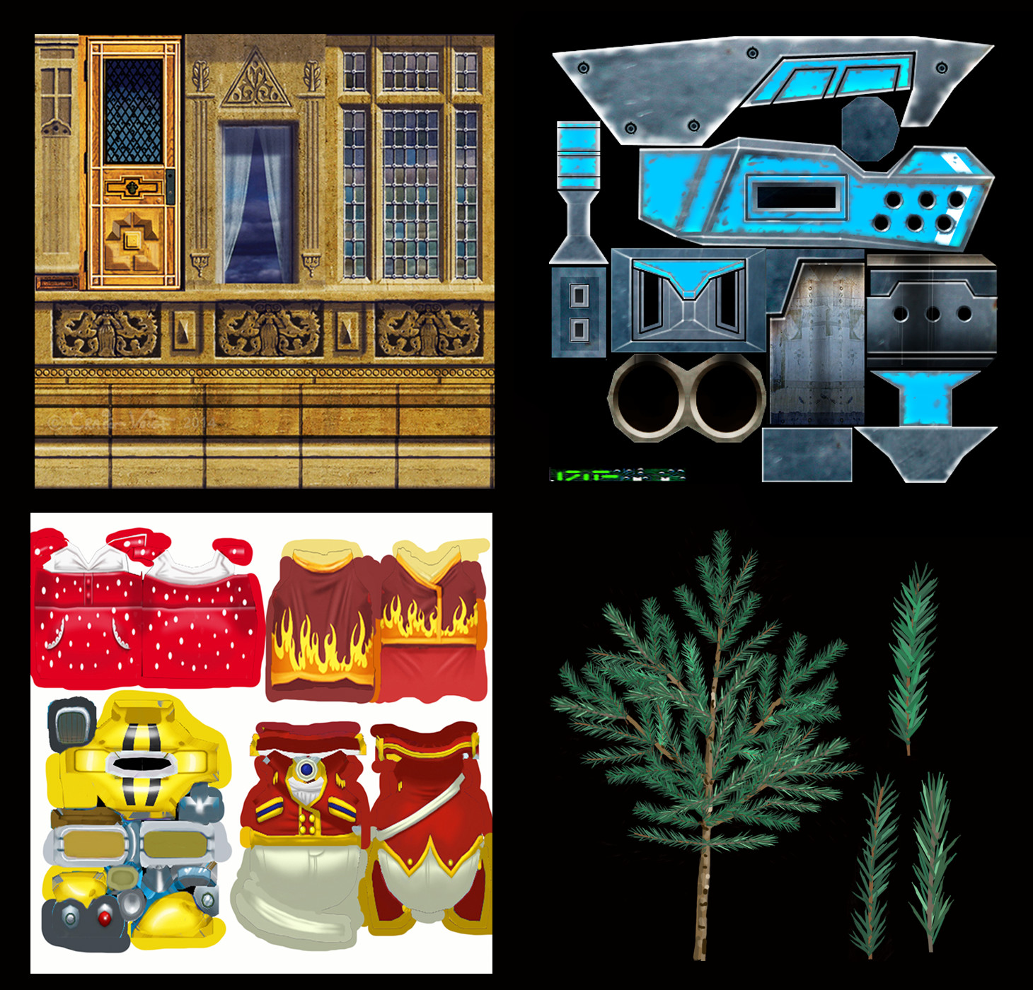 ArtStation - 4 of my texture maps from games I've worked on.