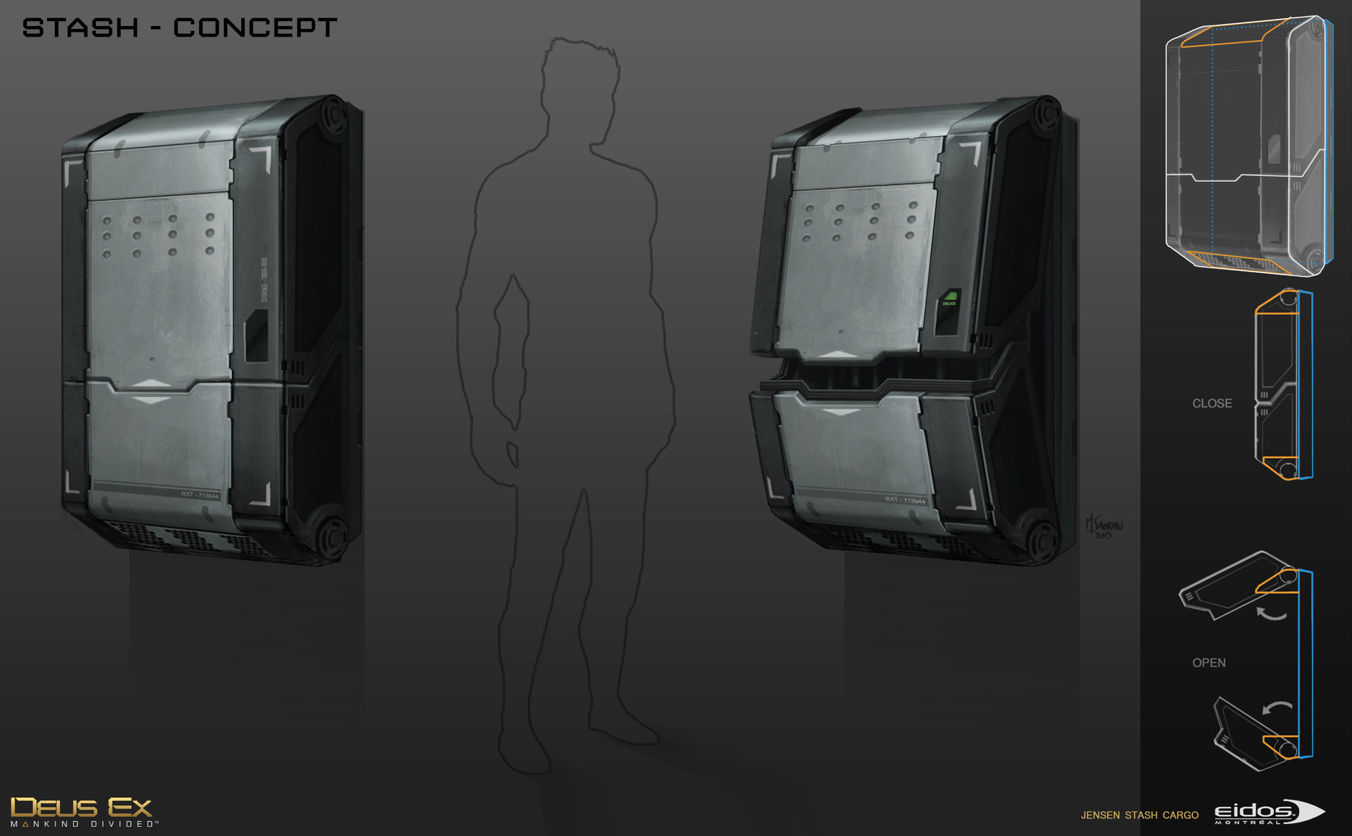 Martin Sabran - VTOL Cargo area, Back door,Ramp & stash concepts