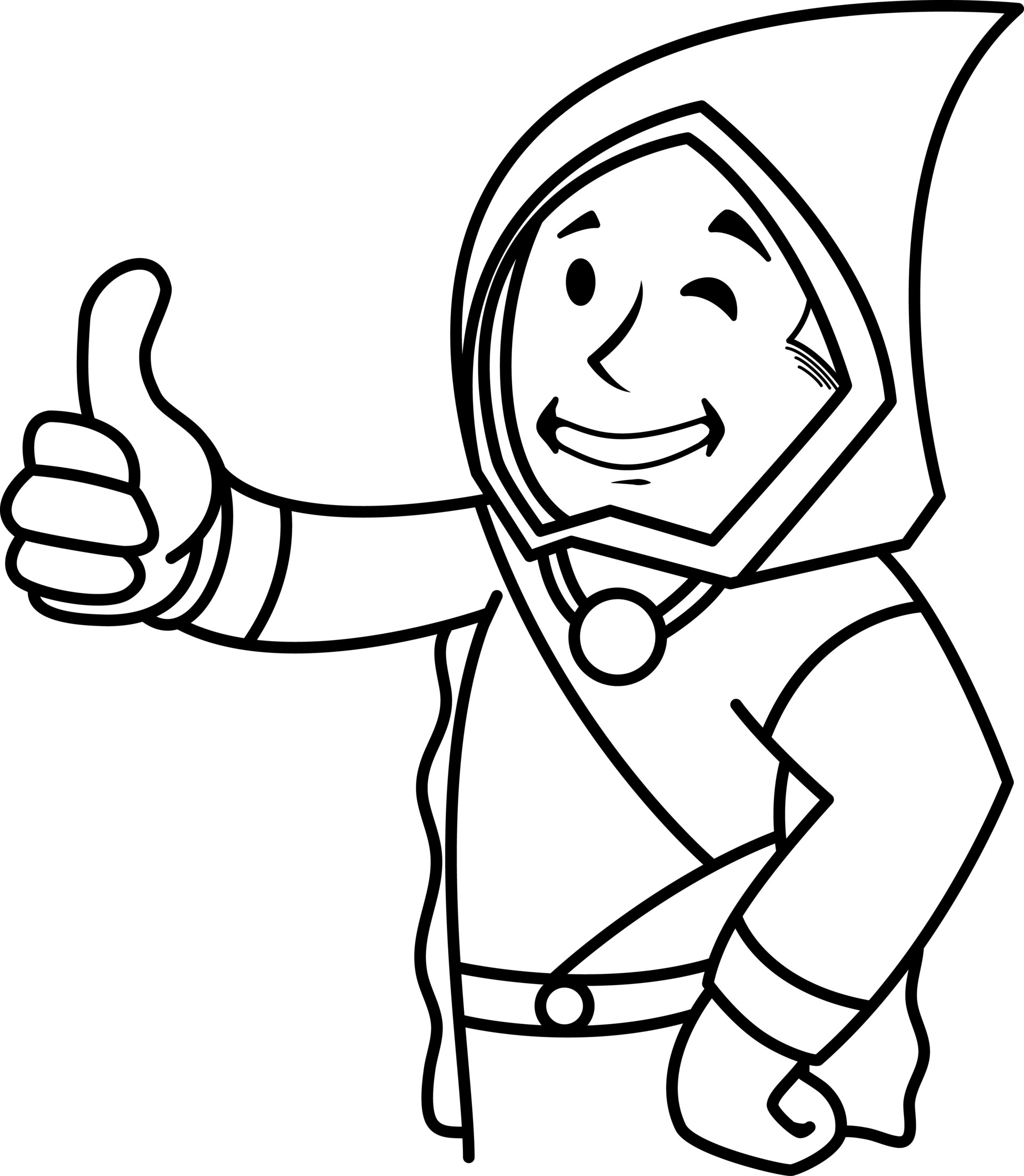 how to draw vault boy step by step easy