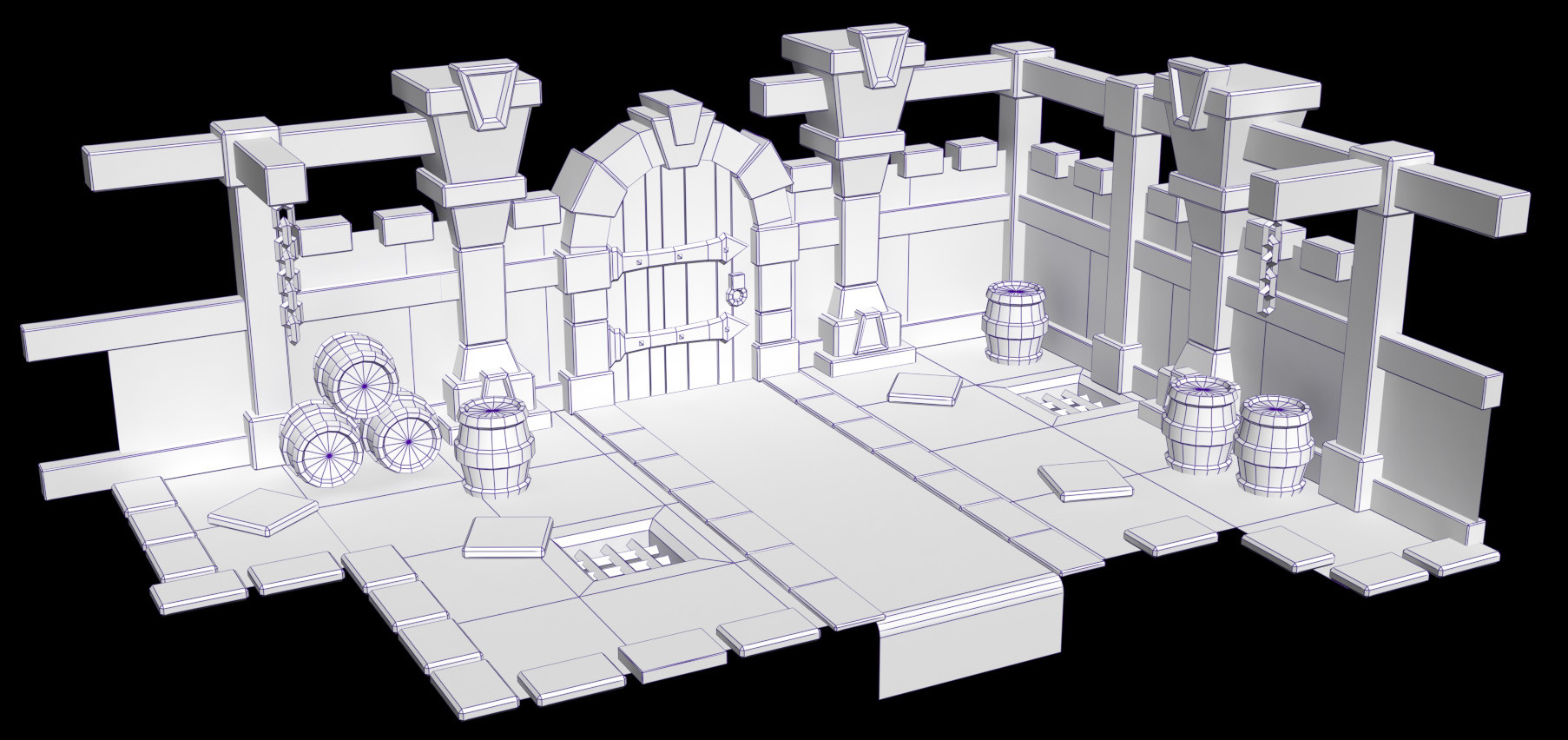 Hichem Refes - Stylized Dungeon (WIP)